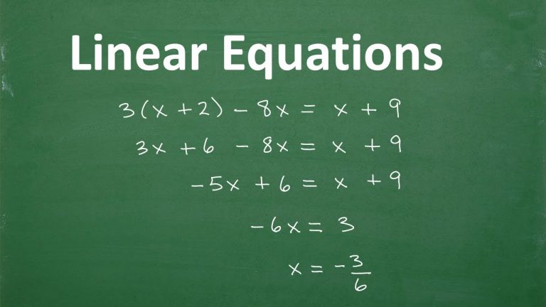 Linear Equation Calculator - Solve Algebraic Equations Easily